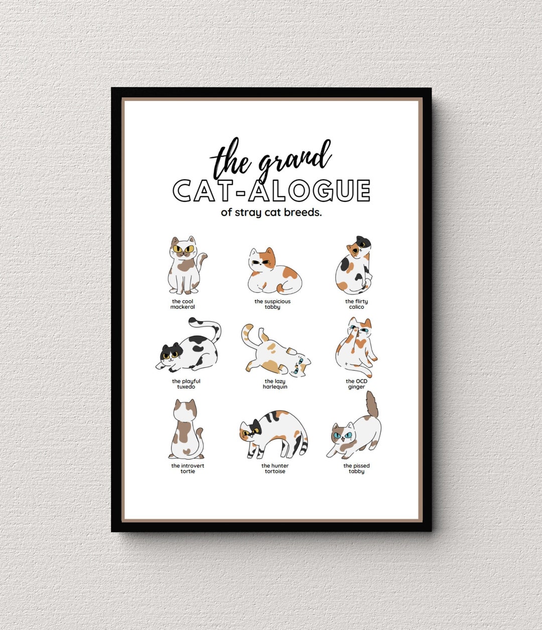 Paws-itively Adorable: the Grand Cat-alogue of Stray Cat Breeds Poster ...