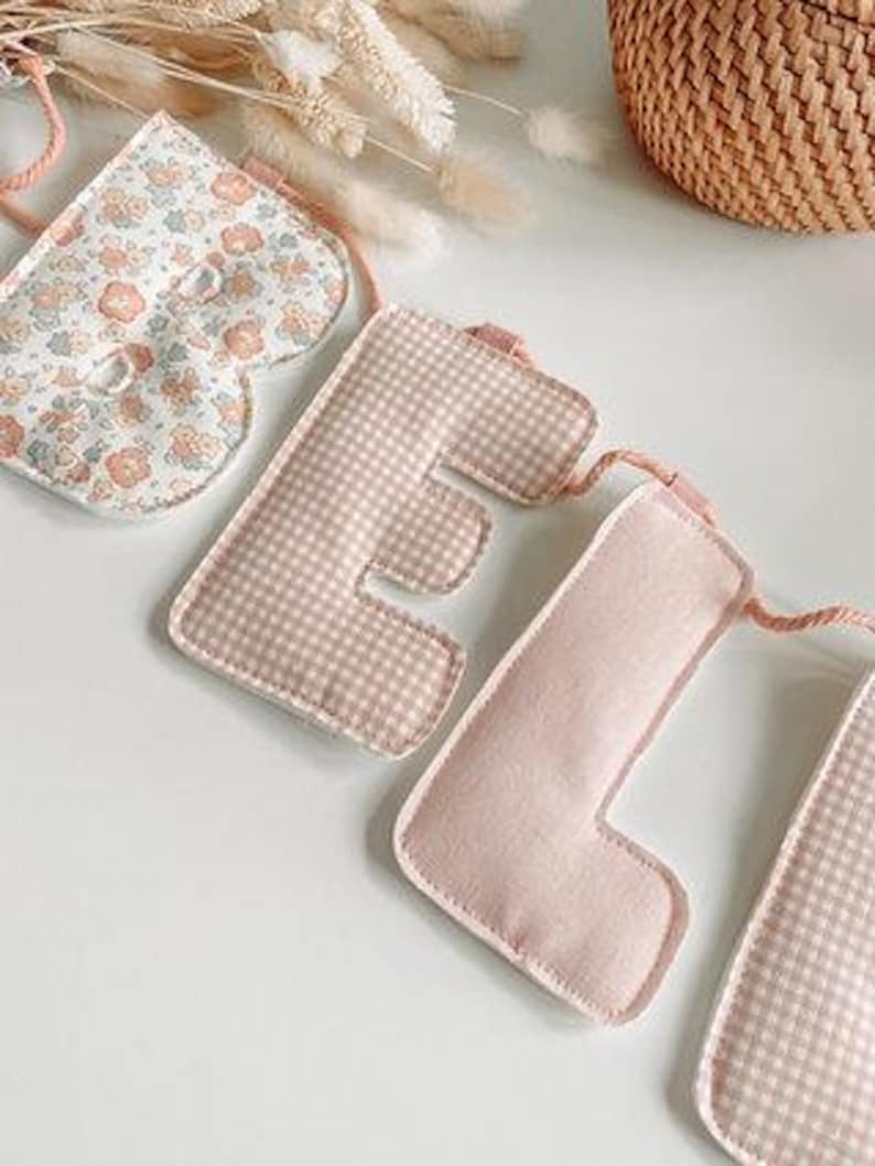 PDF Puffy Letter Garland | Quilted Letters INSTANT DOWNLOAD | Name ...