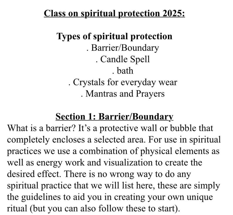 Types of Spiritual Protection Explained - Etsy