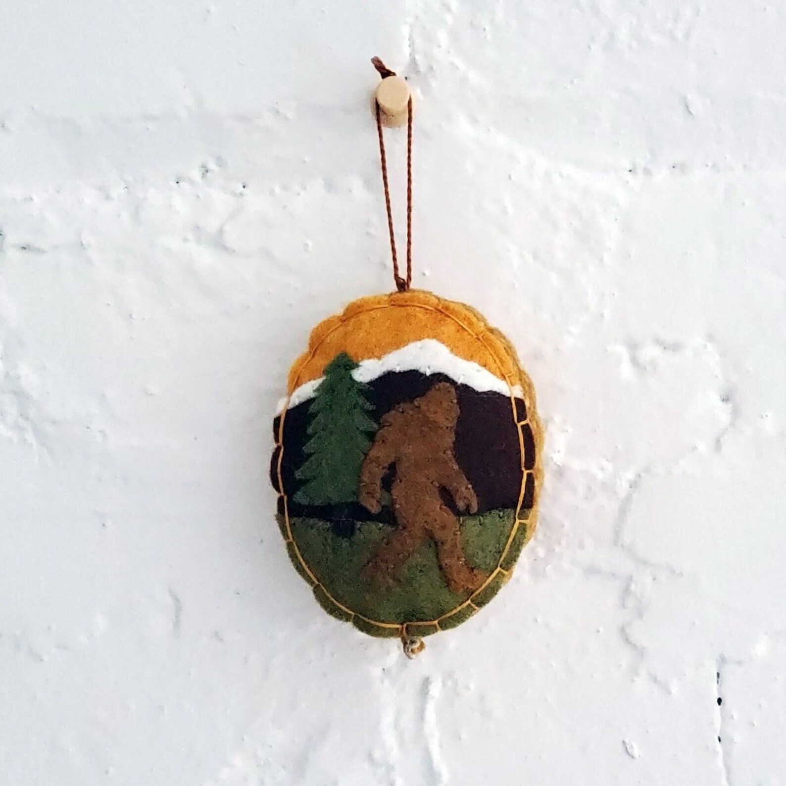 Handmade SASQUATCH Ornament, Handstitched for BIGFOOT Believers - Etsy