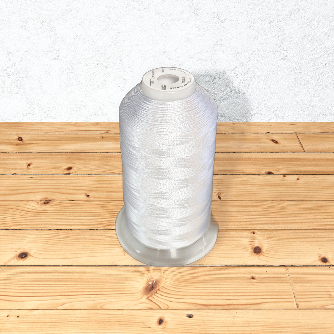 50 Cones 5000m White Embroidery Thread - Etsy