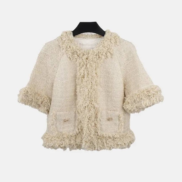 Womens Short Boucle Jacket - Etsy