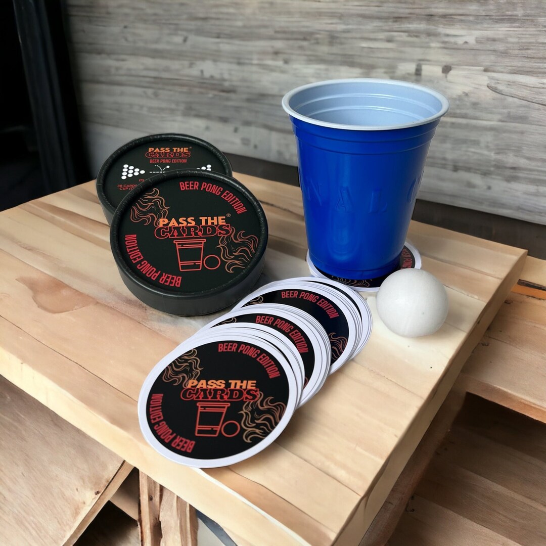 Beer Pong Drinking Card Game birthday / Hen / Stag Party - Etsy