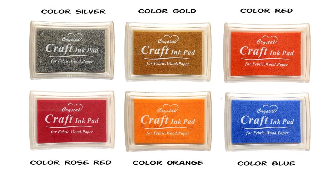 Ink Stamp Pad in Many Colors, Long Lasting, Multipurpose, Craft ...