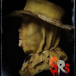 Deluxe Burlap Corn Stalking Scarecrow Latex Mask - Etsy