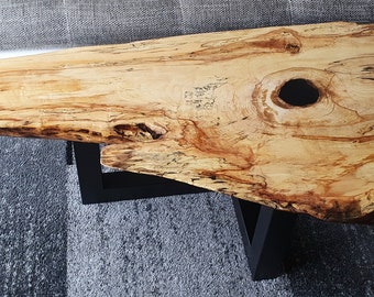 Wooden Round Chestnut Coffee Table Modern Coffee Table Round - Etsy