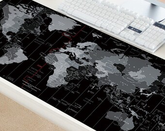 Desk Mat World Map | Etsy