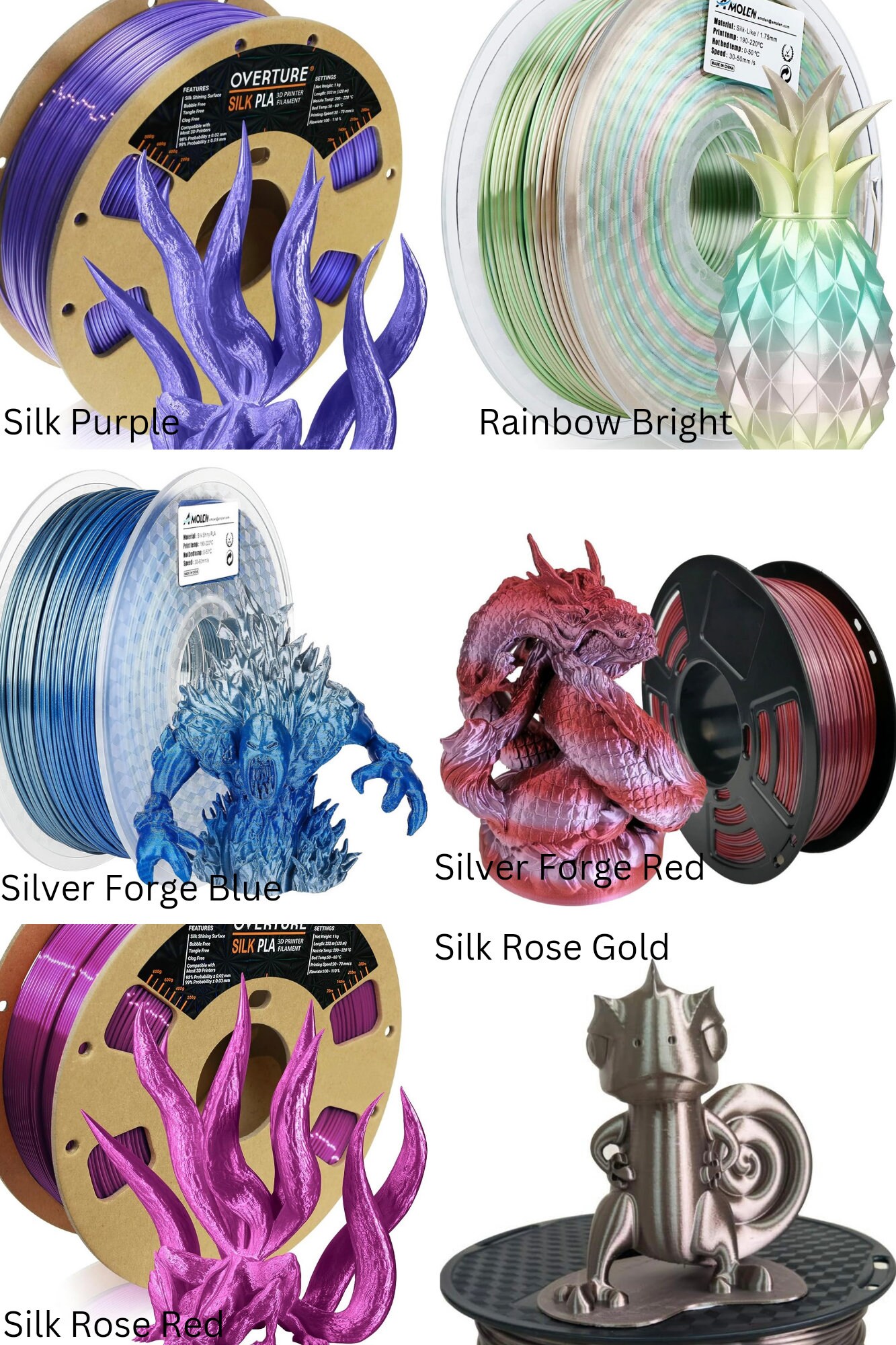 Medium 3D Printed Articulated Dragon - Etsy