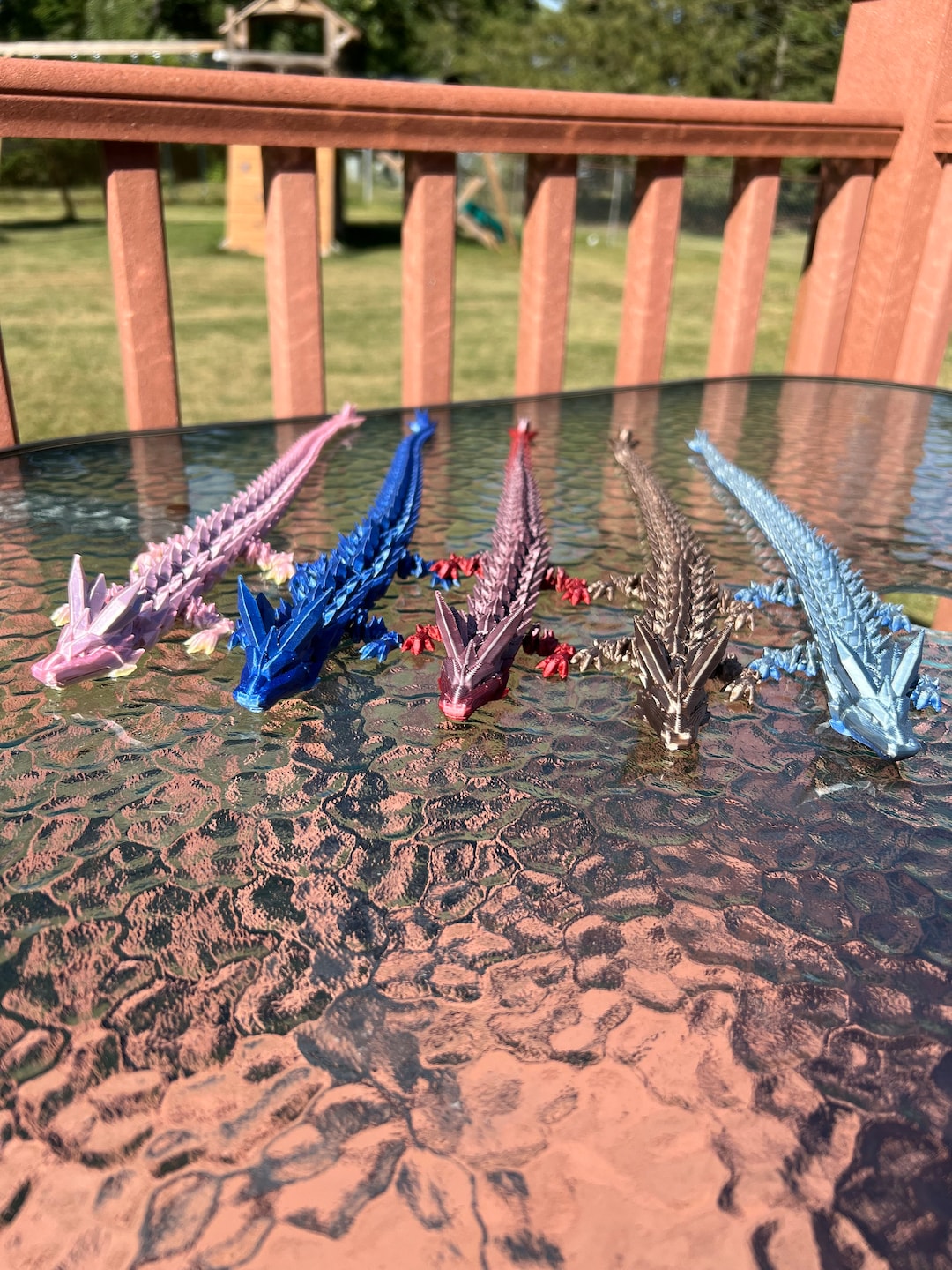 Small 3D Printed Crystal Dragon - Etsy