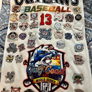 Custom Baseball Trading Pin Towel - Etsy