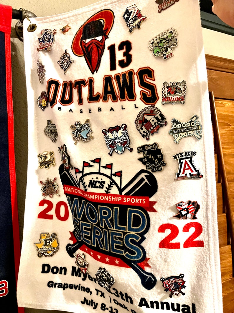 Custom Baseball Trading Pin Towel - Etsy