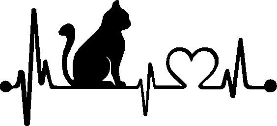 Cat Heart Beat, Digital Files - Etsy