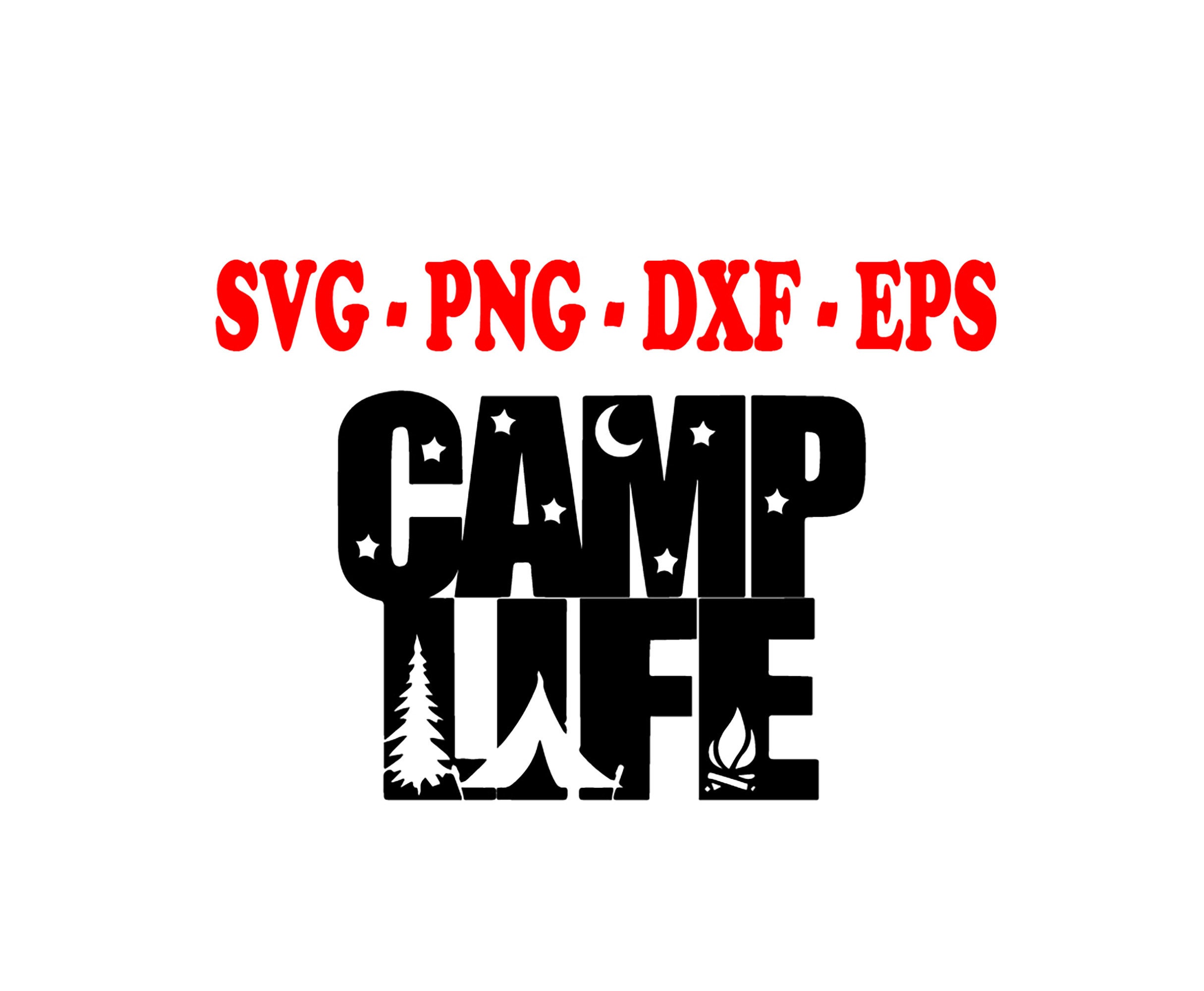 Camp Life, Digital Files - Etsy