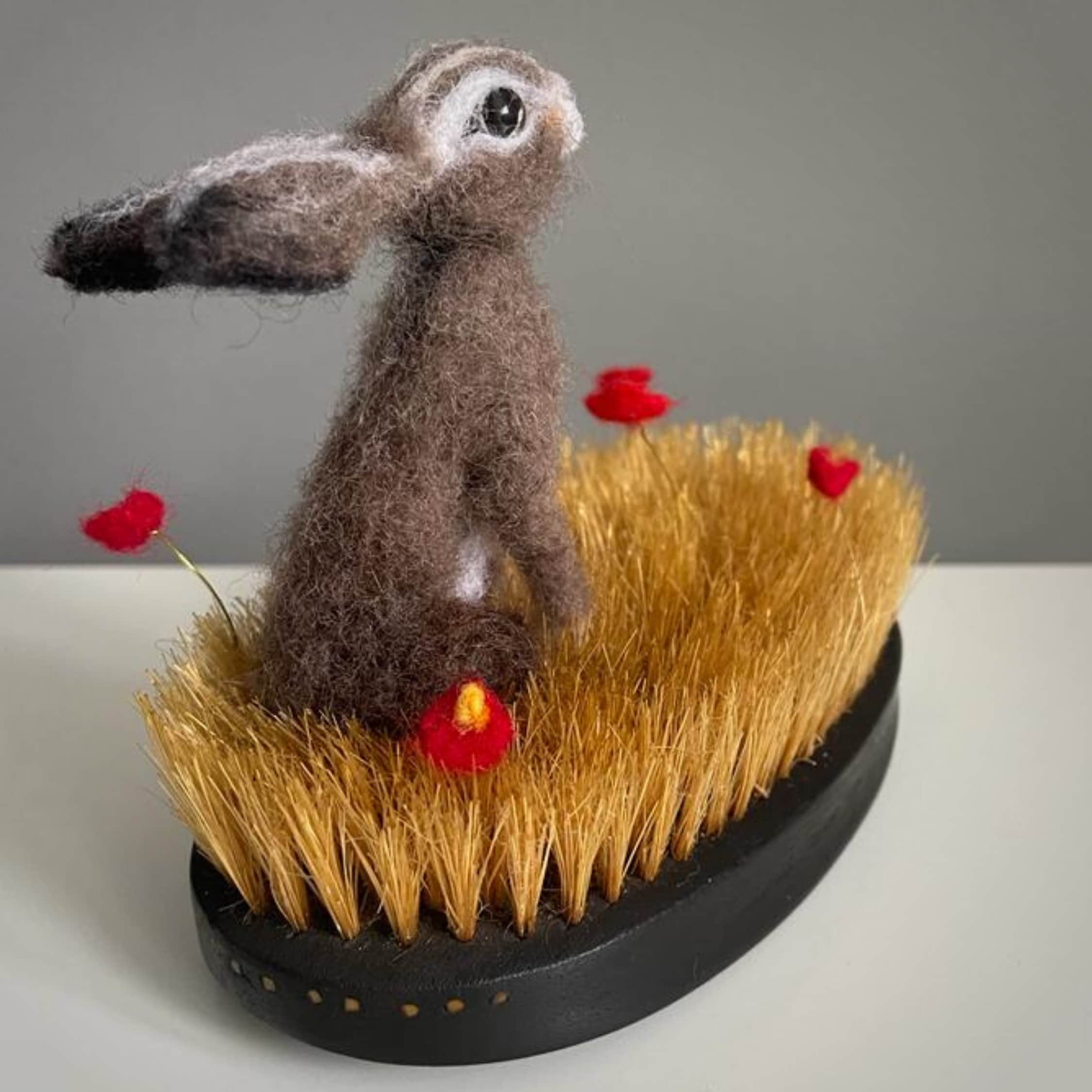 Needle Felted Hare Late Summer - Etsy UK