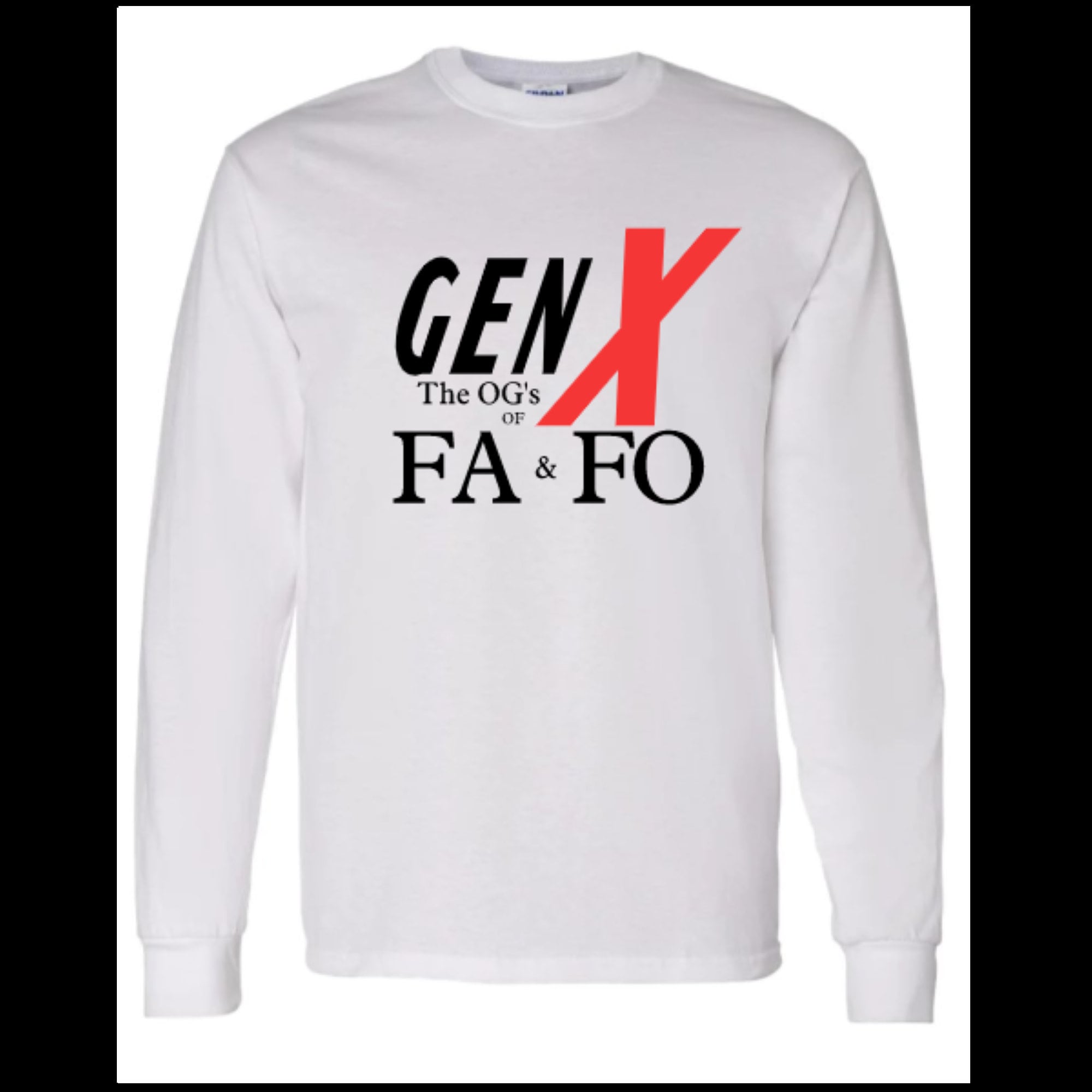 Gen X the Og's of FAFO Long Sleeve Hoodie Adult Generation X - Etsy