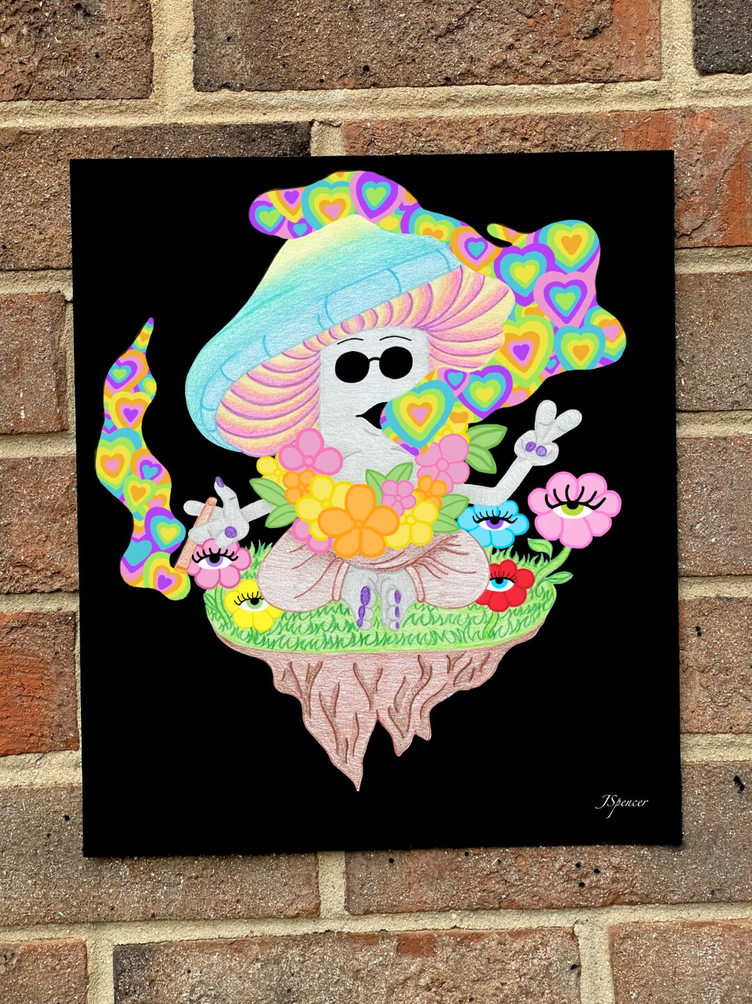 Psychedelic Trippy Wall Art, Indie Aesthetic, Teen Trippy Room Decor ...