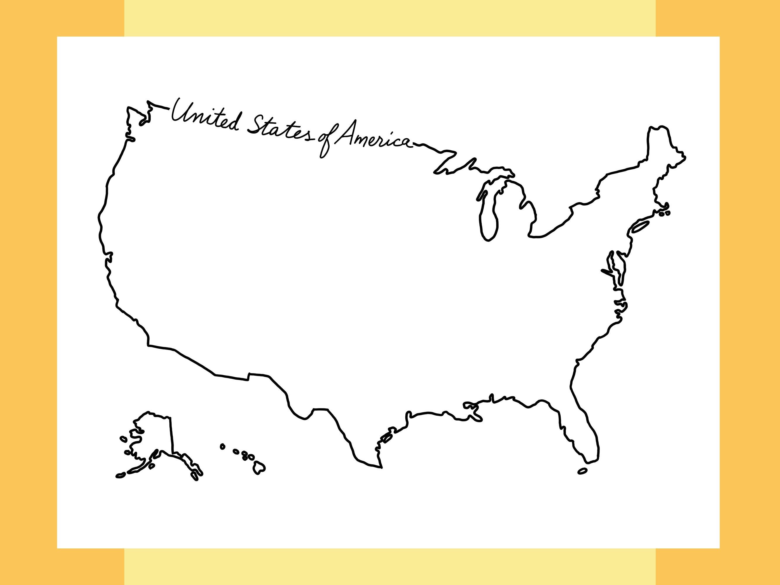 Georgia Coloring Page: State Map Activity, Symbols, and USA Geography ...