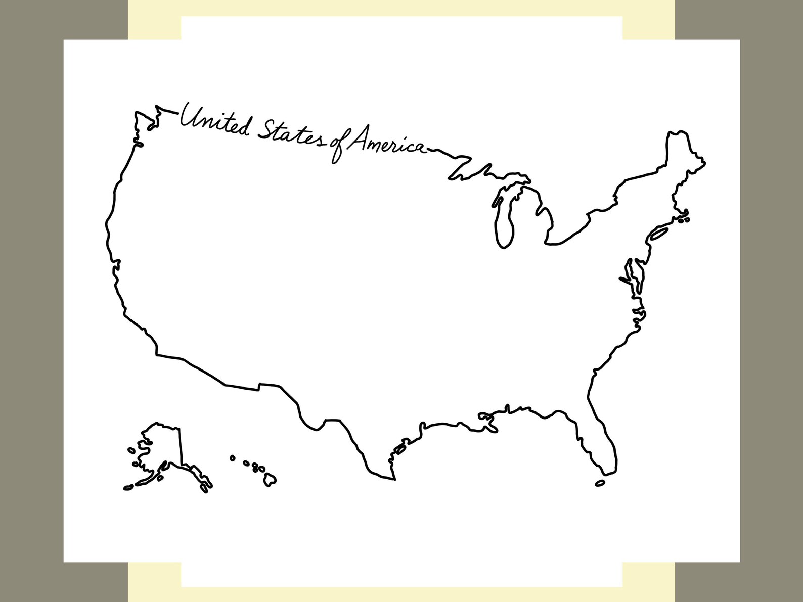 Indiana Coloring Page Printable, State Map Packet, Travel Poster Print ...