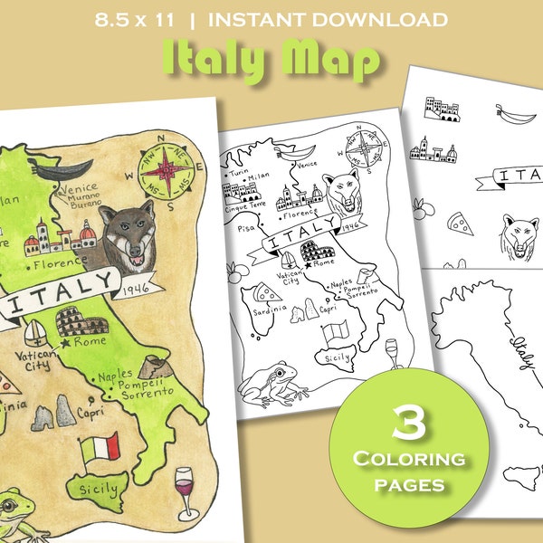 Italy Postcards - Etsy