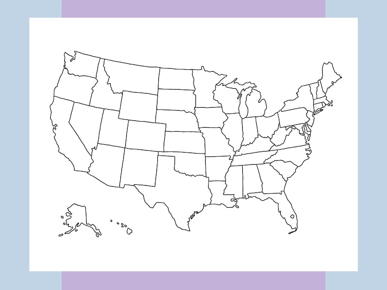 Utah Coloring Page: State Map Activity, Symbols, and USA Geography ...