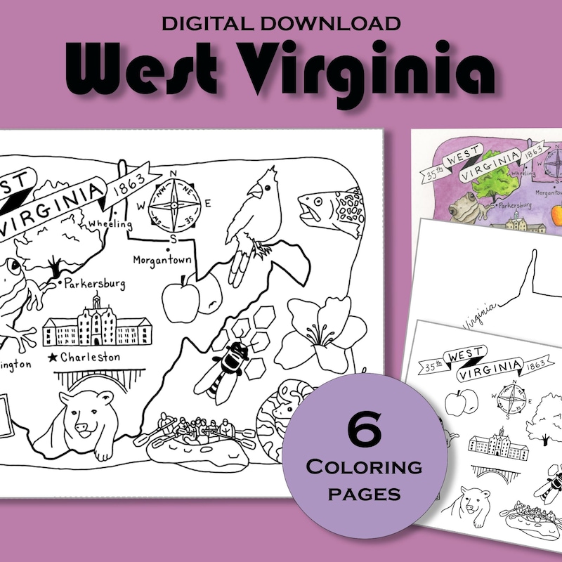 Virginia Postcards - Etsy
