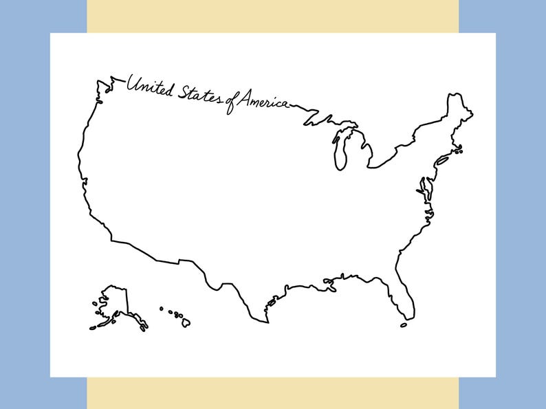 Florida Coloring Page: State Map Activity, Symbols, USA Geography ...