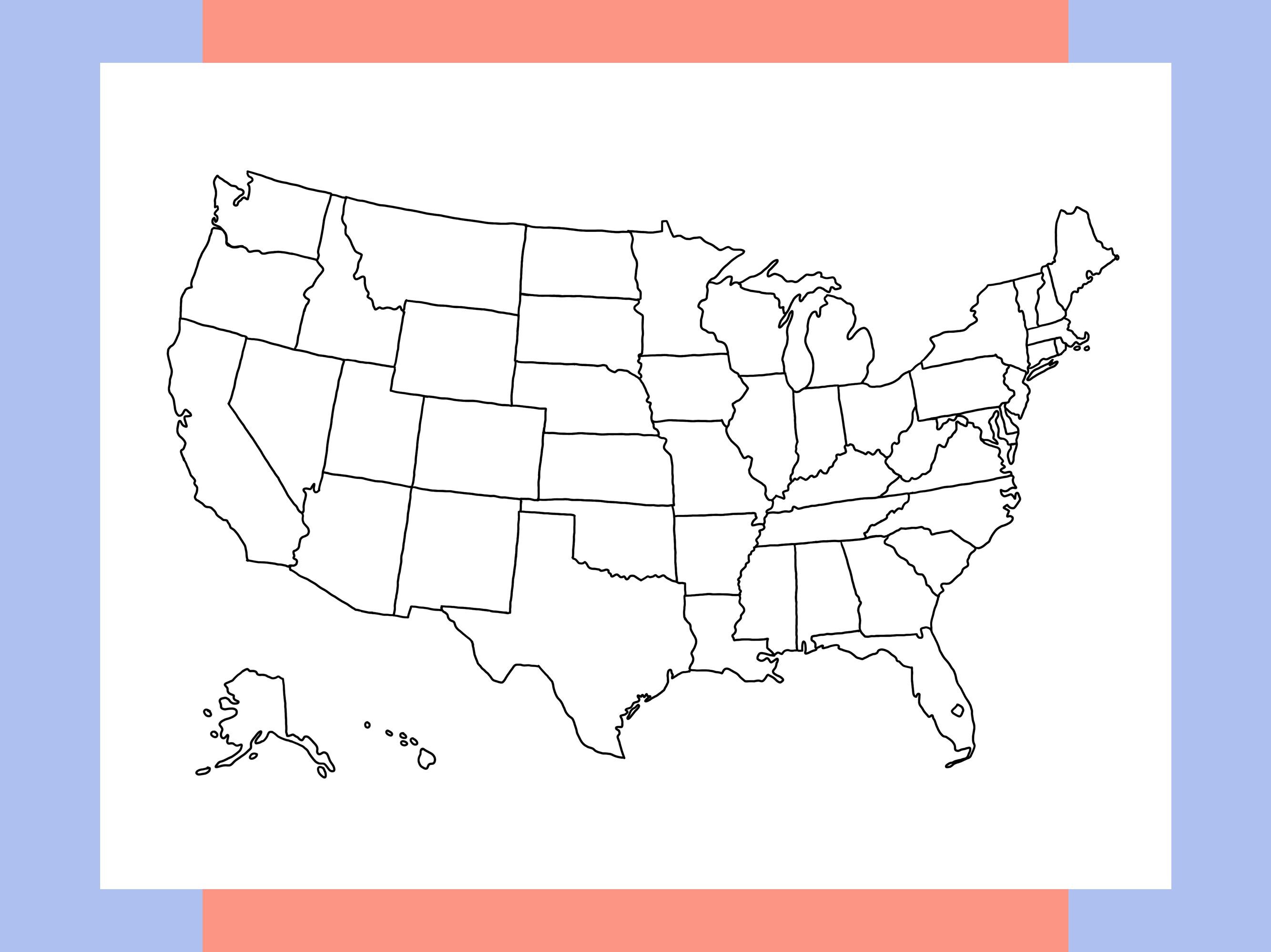 Illinois Coloring Page: State Map Activity, Symbols, and USA Geography ...