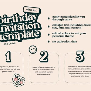Canva Birthday Party Invitation Template | Hand Drawn Fun Illustrations ...