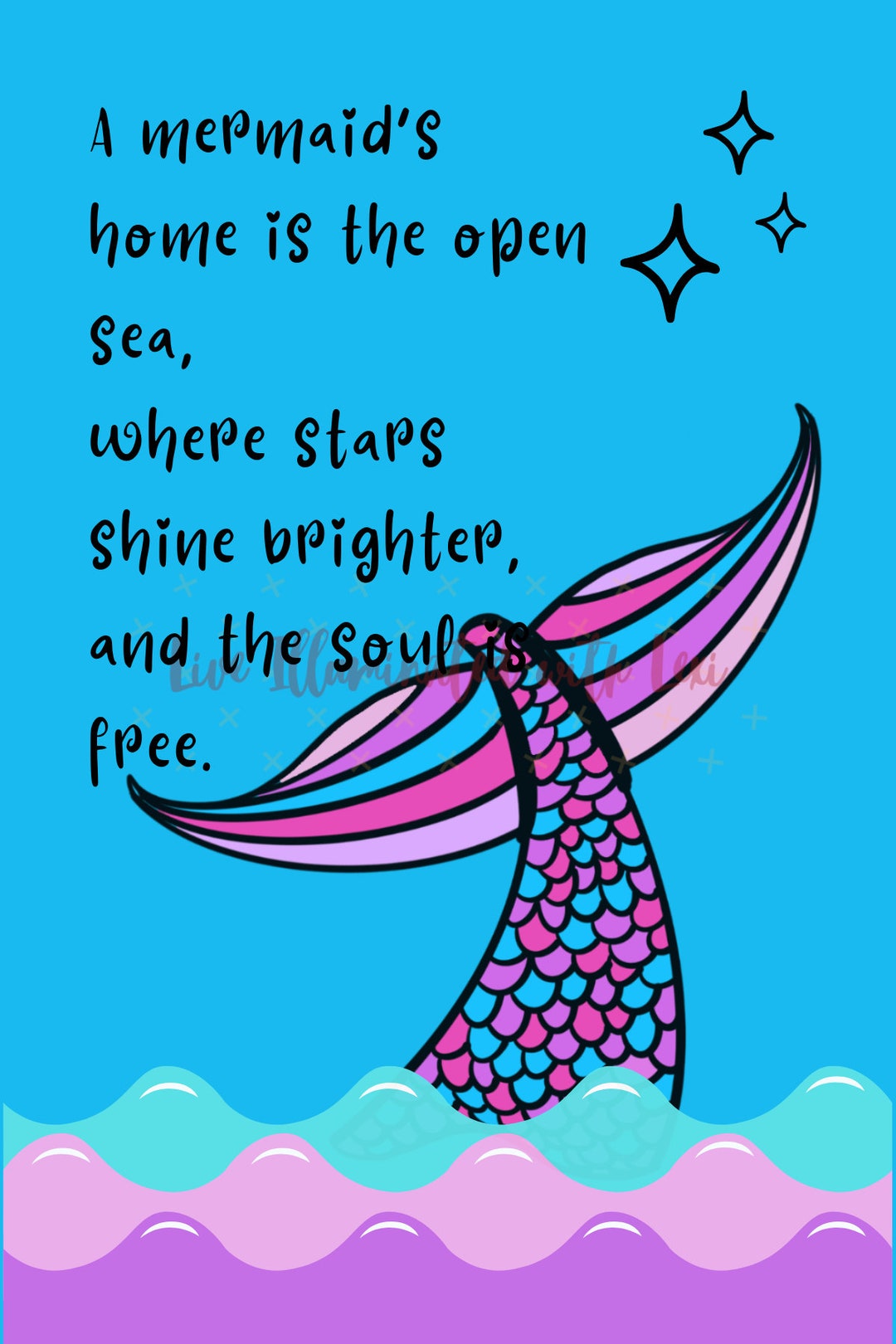 A Mermaid’s Home - Art Print - Etsy