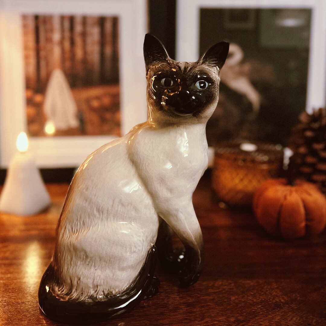 Vintage Beswick China Figurine Large Siamese Cat No 1882, Vintage ...