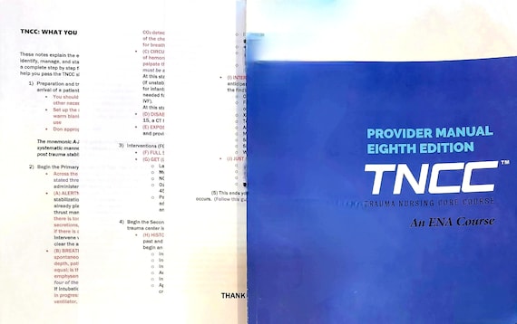 TNCC: What You Need to Know to Pass the Skills Check Off - Etsy