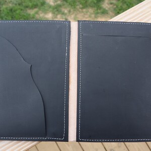 Hand Tooled Leather Notebook Cover Memo Pad Padfolio | Etsy