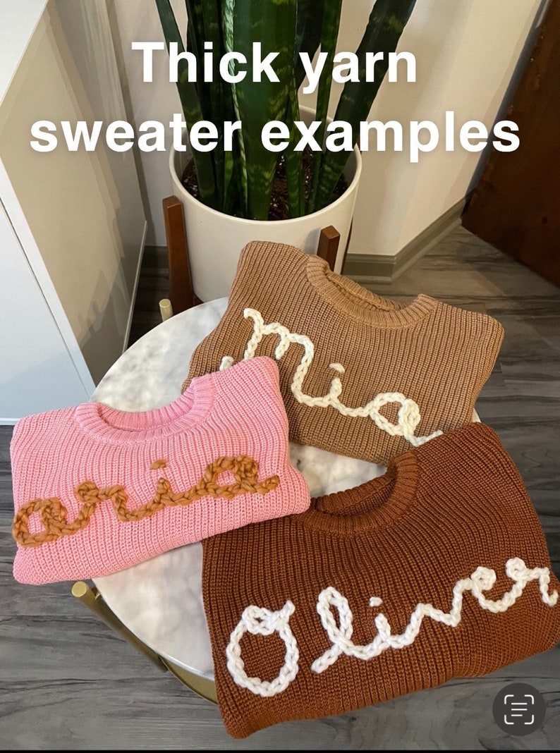 FAST SHIP Baby and Toddler Personalized Name Sweaters - Etsy