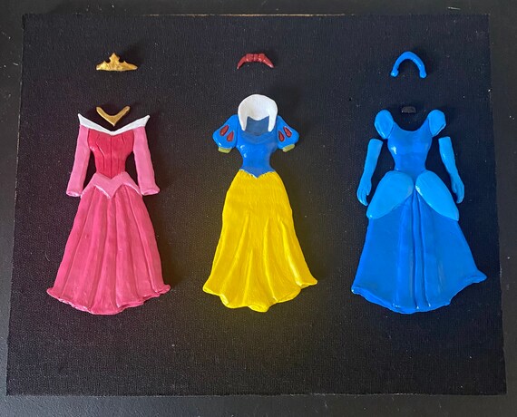 Disney Princess Set of 3 Shadow Box Princess Aurora Snow | Etsy
