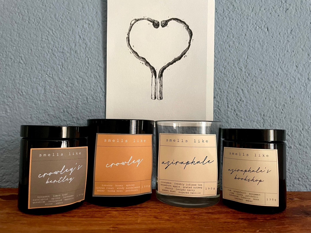 Smells Like Good Omens aziraphale, Crowley Scented Fangirl Candle - Etsy