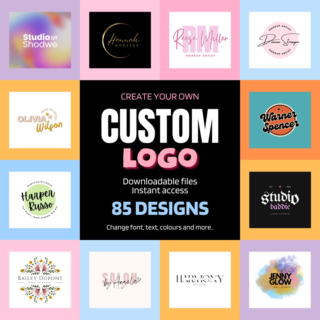Make Your Own Logo. 85 Logo Templates. Custom Logo, Beauty Logo, Lash ...