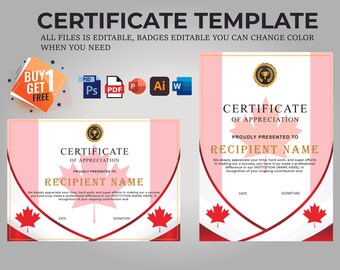 Australia Certificate of Appreciation Template, Certificate of ...