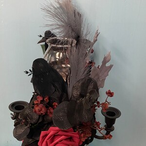 Gothic Raven Candelabra Centerpiece - Etsy