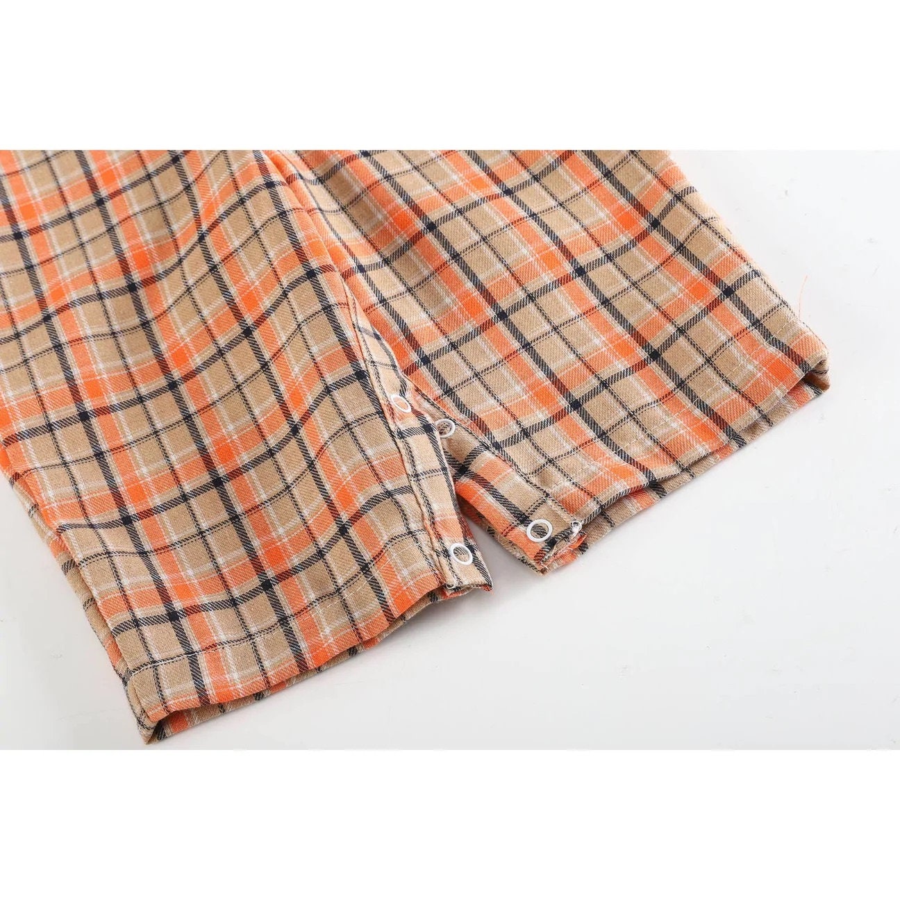 Brown & Orange Plaid Turkey Overalls - Etsy