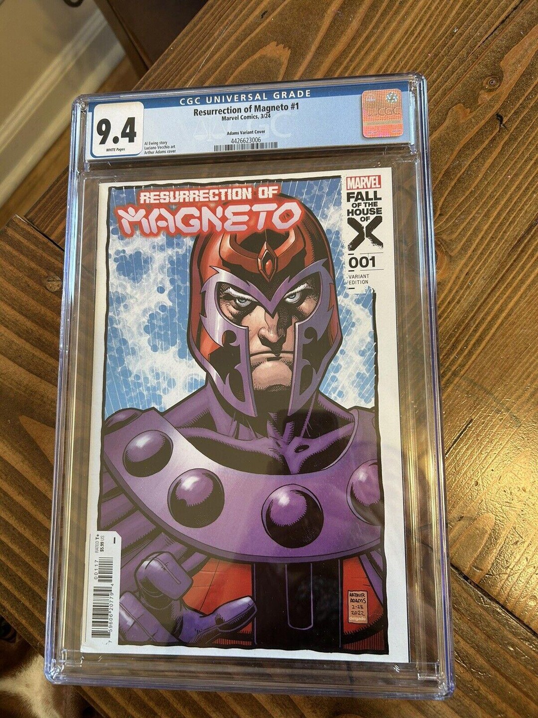 Resurrection of Magneto 1 Rare 1:25 Adams Variant CGC 9.4 NM/M Gorgeous ...