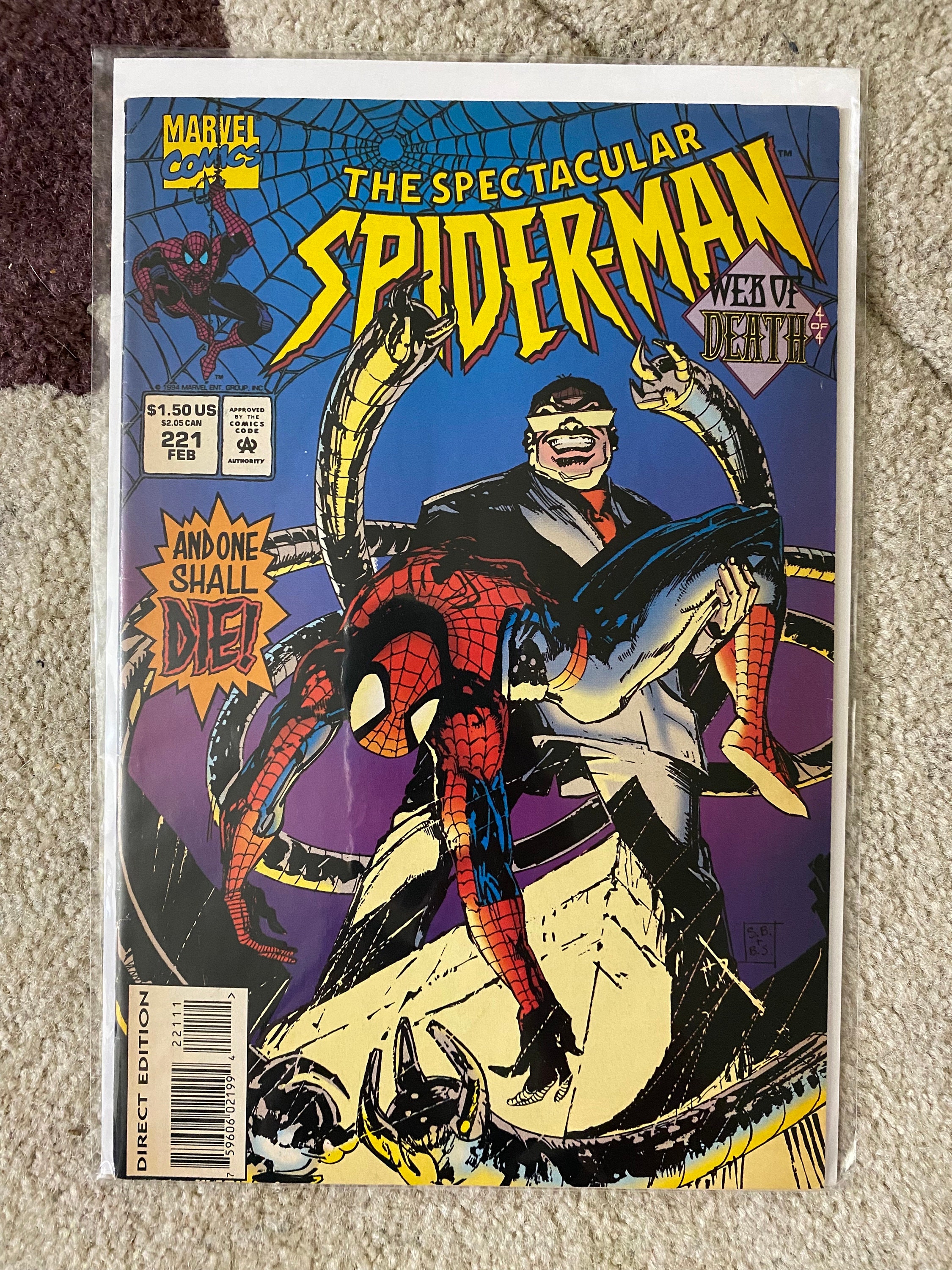 The Spectacular Spider-man 199, 205, 213, 220, 221 Marvel Comic Lot of ...