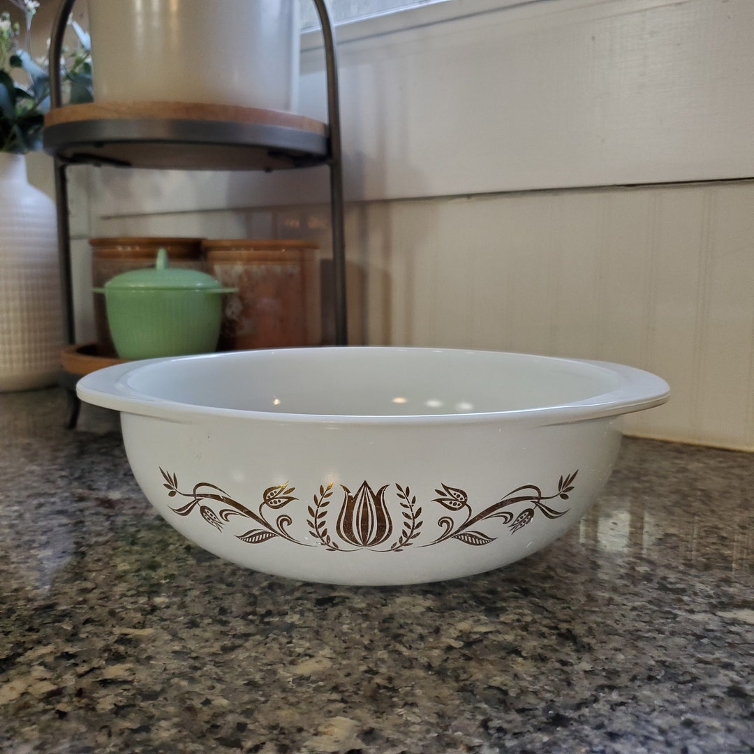 Vintage Pyrex | Golden Tulip | Promo Hostess Dish With Lid | 1950s - Etsy