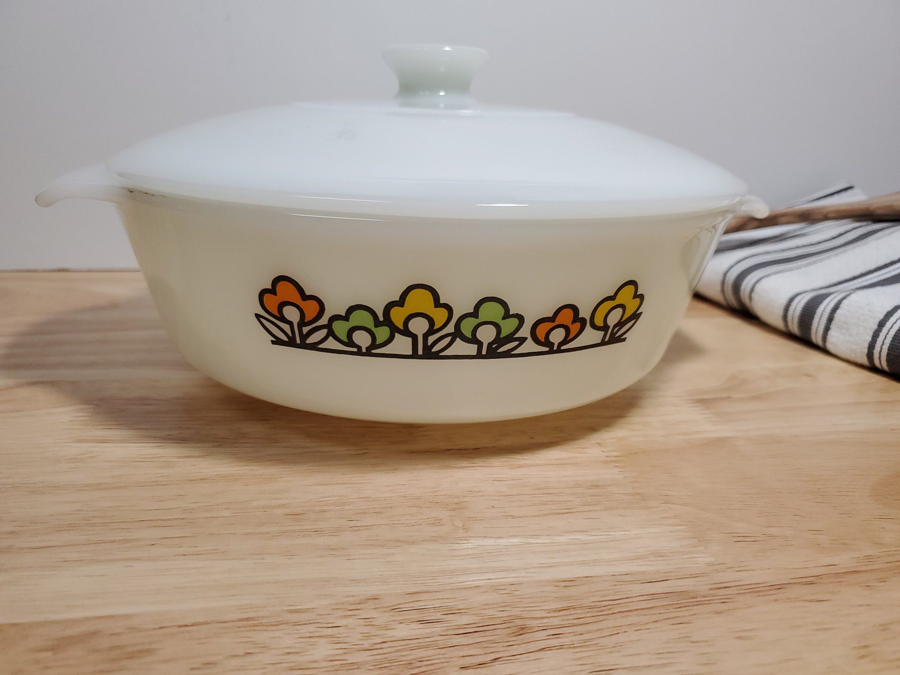 Vintage Fire King Anchor Hocking Casserole Dish With Lid | Summerfield ...