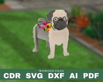 Dog Planter Wood Pattern - Etsy