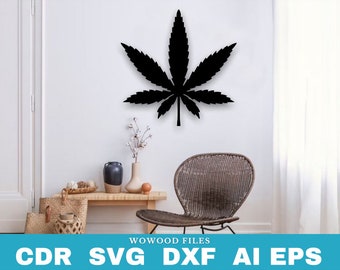 Laser Cut Weed Leaf File - Etsy
