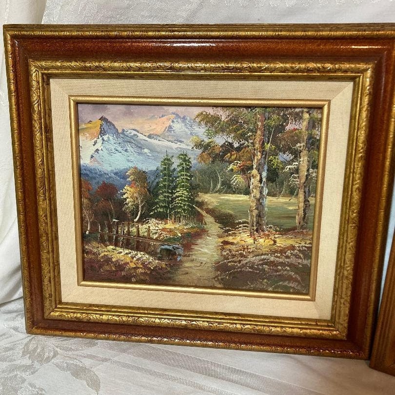 Pair of Original Irene Cafieri Signed Oil Paintings Landscapes - Etsy