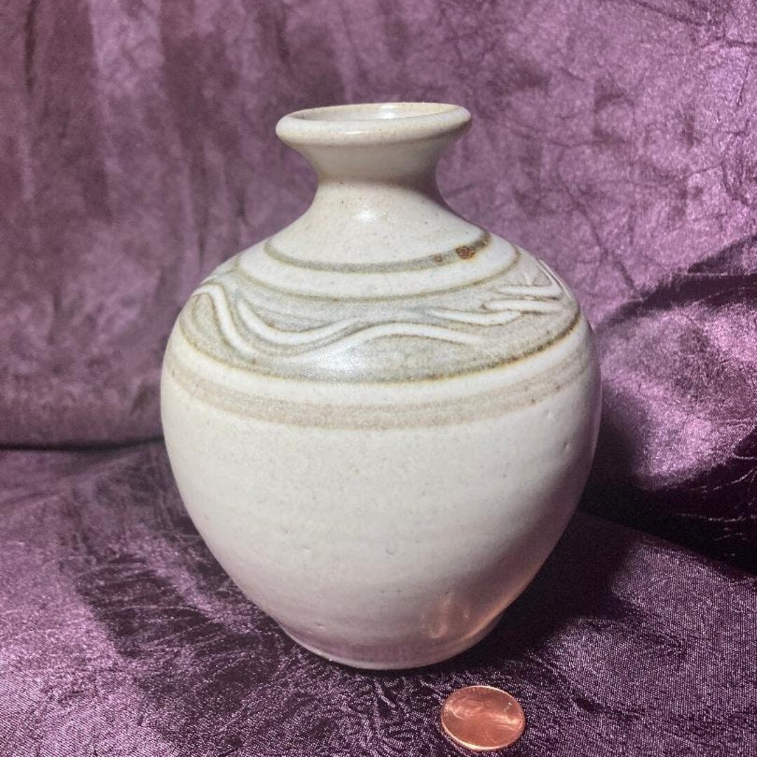 Art Pottery K. Turner Signed With Chop Mark Swirl Design - Etsy