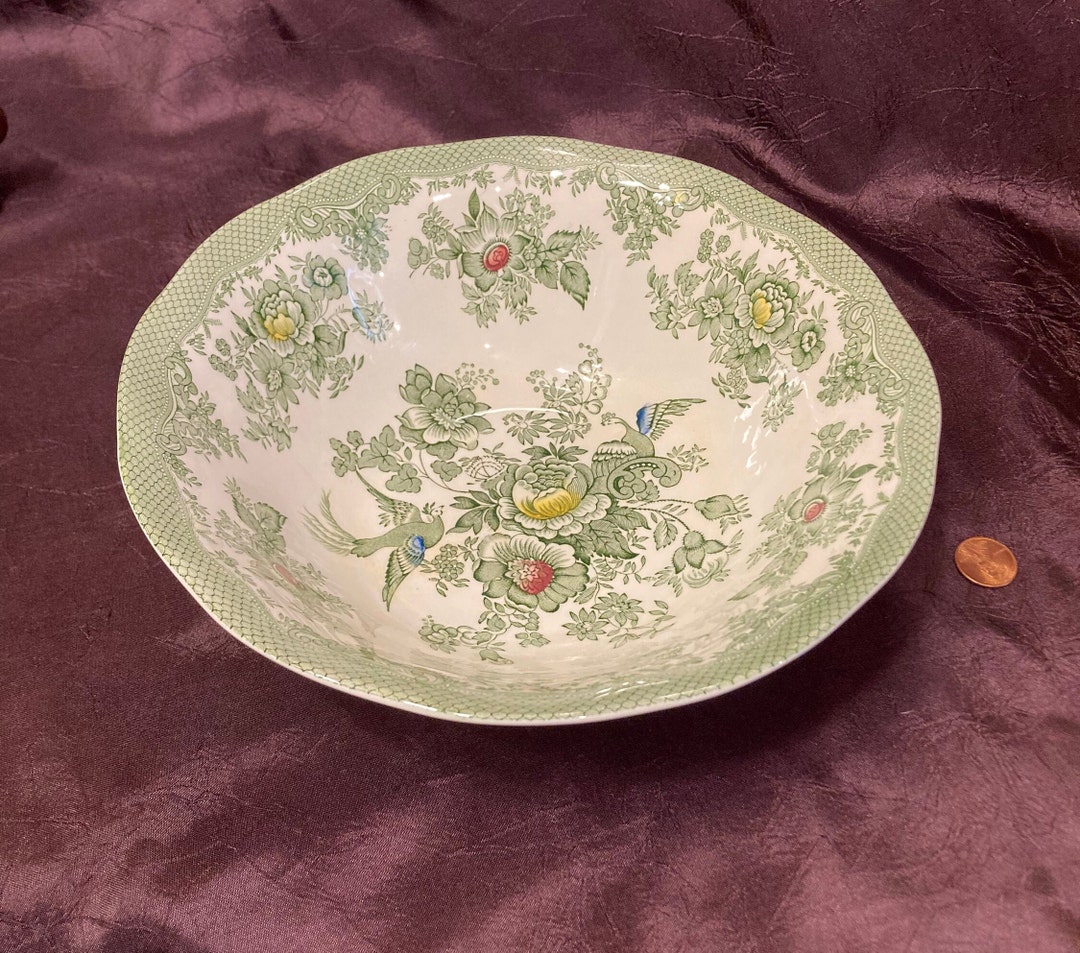 Enoch Wedgwood Kent Green Multicolor 8.5" Serving Bowl - Etsy