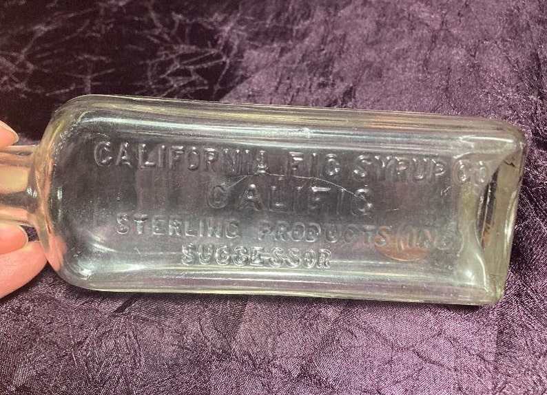 Late 1800s Glass Bottle California Fig Syrup Co. CALIFIG - Etsy