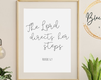 Proverbs 16 9 Wall Art - Etsy